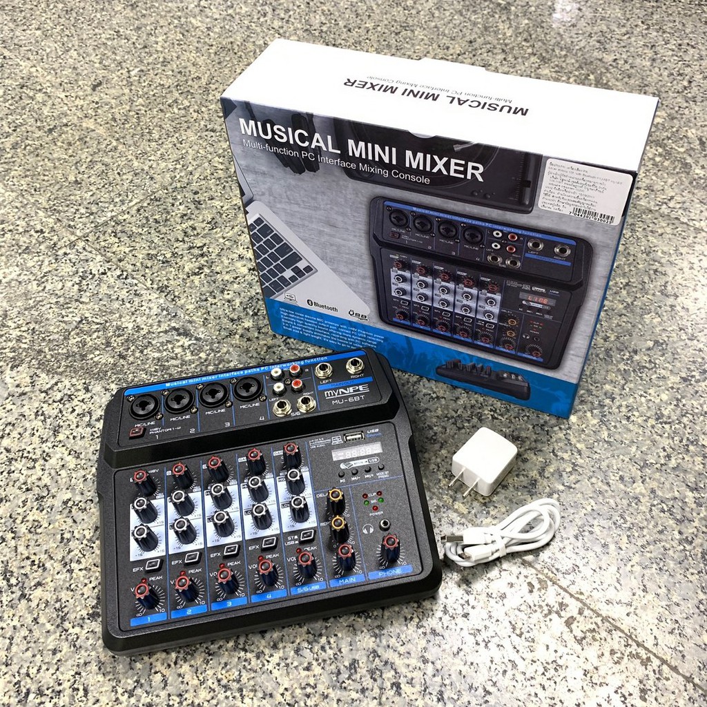 มิกเซอร์ MYNPE MU-6BT ราคาประหยัด - goodsound_studio - ThaiPick