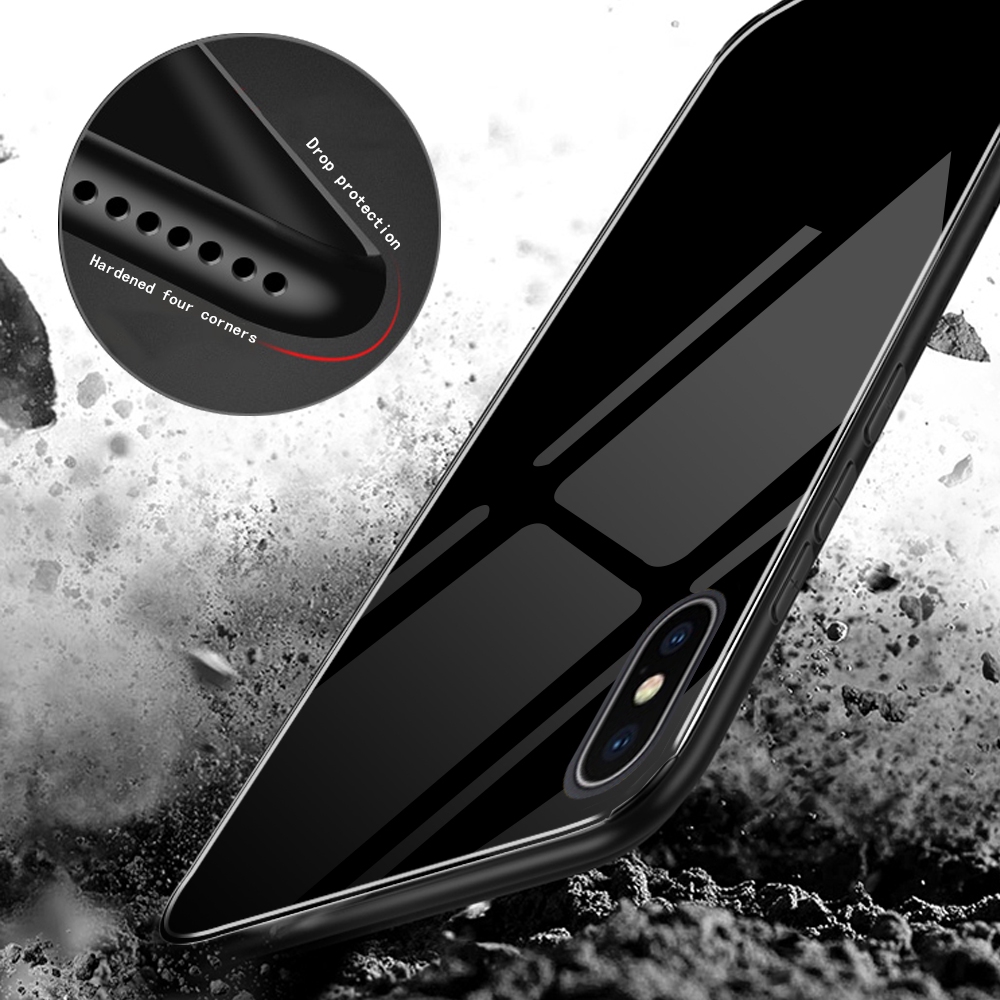 One Piece Apple Iphone X Glass Tempered Case For 6 6s 7 8 plus Xs Xr Xs Max 11 Pro Max Glass ...