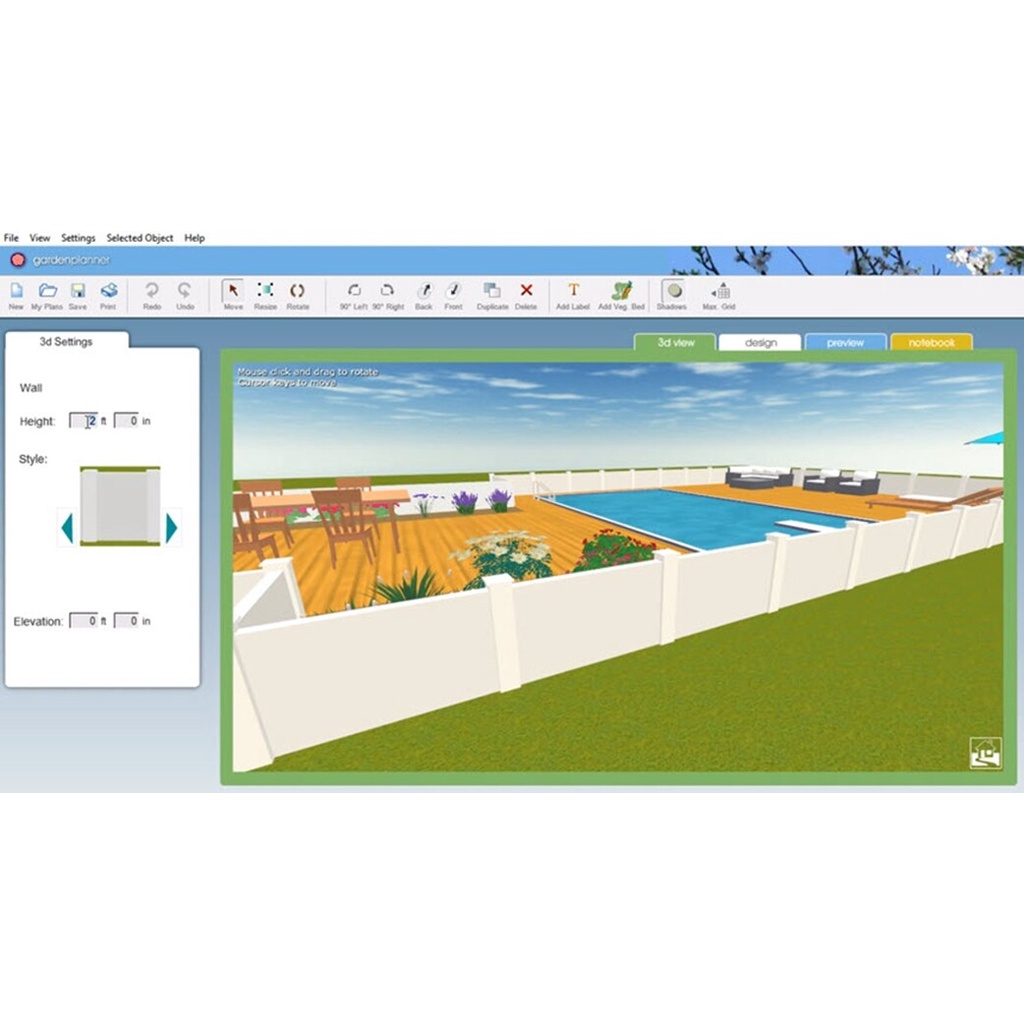 Artifact Interactive Garden Planner 3.8.17 โปรแกรม ออกแบบสวนและภูมิทัศน์ 2D3D - sanom.it - ThaiPick