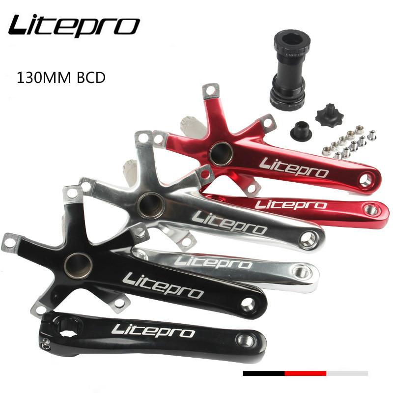 Litepro อุปกรณ์เสริมรถจักรยานอลูมิเนียม Crank Crank Bcd 130 มม. สําหรับ ...