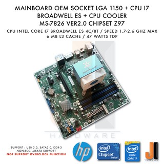 Mainboard HP OEM Z97 LGA1150 (MS-7826 Ver 2.0) + Core i7 Broadwell ES ...