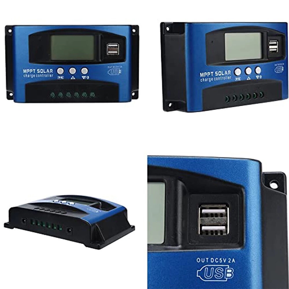 PowMr Solar Charge Controller MPPT 30A 40A 50A 60A 100A Dual USB จอแสดง ...