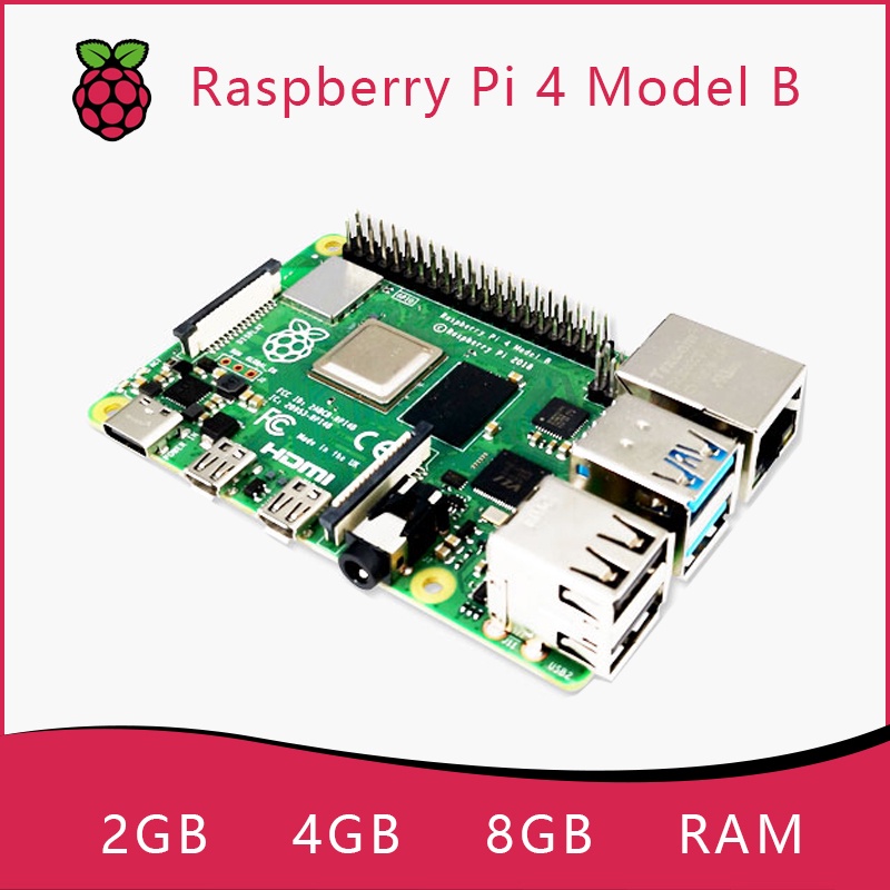 Official Original Raspberry Pi 4 Model B Dev Board Kit RAM 2gb 4gb 8gb ...