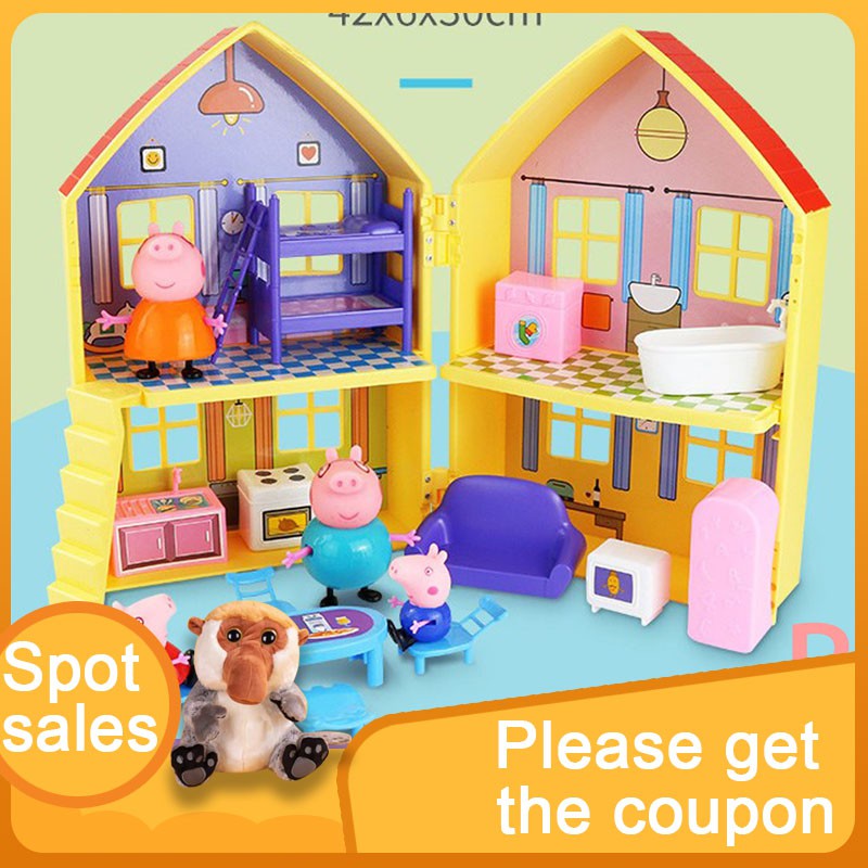 ::ready stock:: house play set Peppa Pig Luxury House Toys Family ...