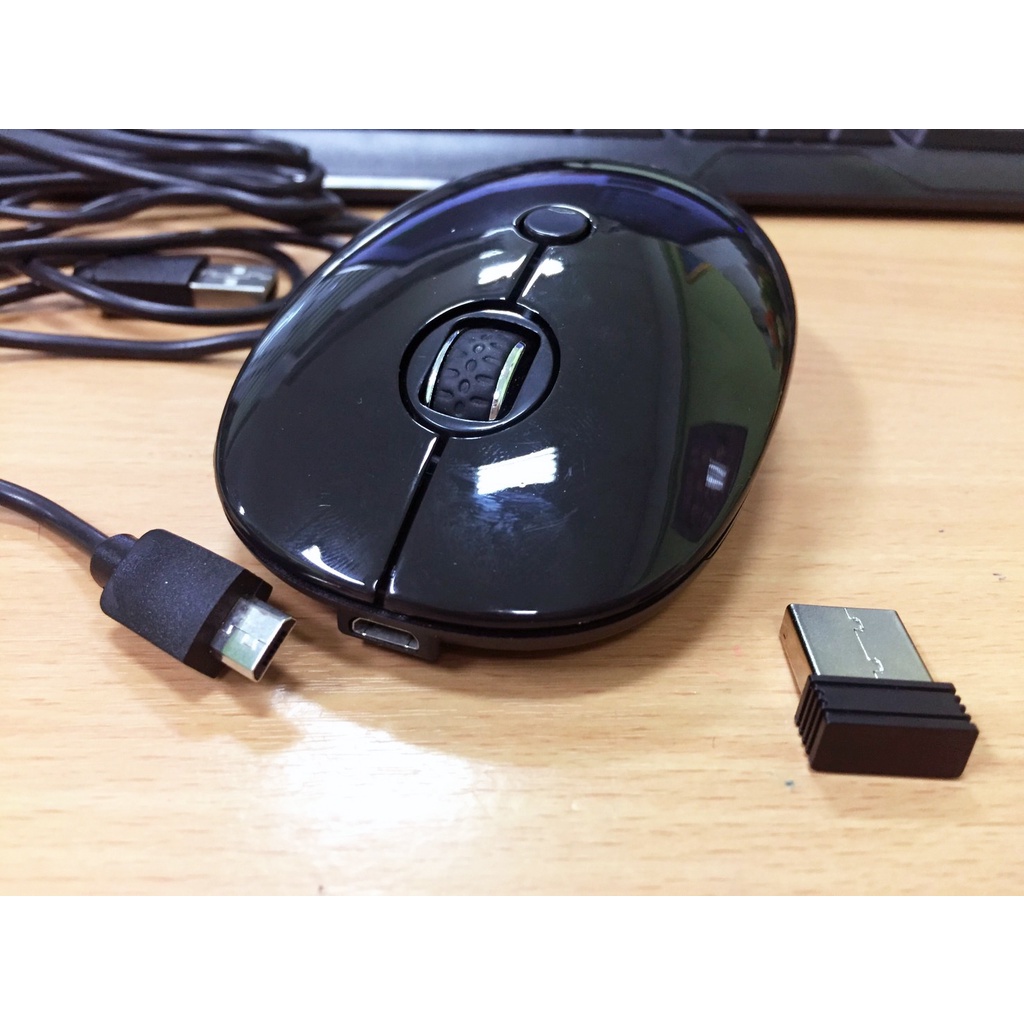 Razeak ws-wms-535 MD-TECH RF-A128 เมาส์ไร้สาย ชาร์จได้ ไม่ต้องใส่ถ่าน wireless mouse charger ...
