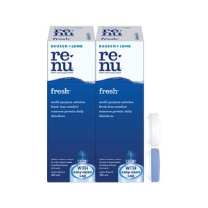 Bausch + Lomb Renu Fresh Multi-Purpose Solution Travel Pack (2 x 120ml ...