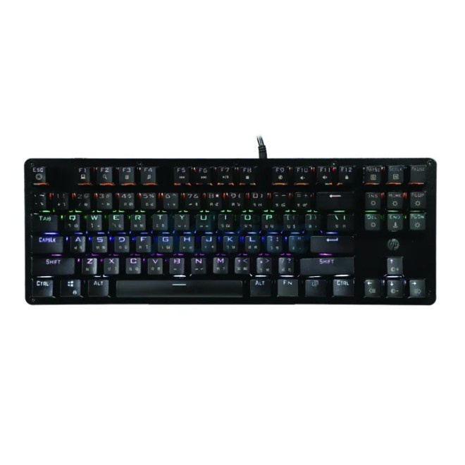 HP MECHANICAL KEYBOARD GK200 87 KEYS / BLUE SWITCH คีย์บอร์ดเกมมิ่ง ...