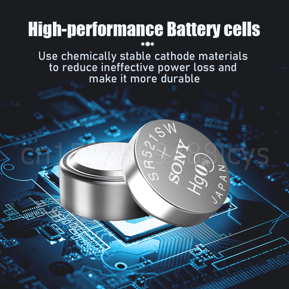 100PCS Original Sony 379 SR521SW AG0 D379 SR63 LR63 V379 1.55V Silver ...