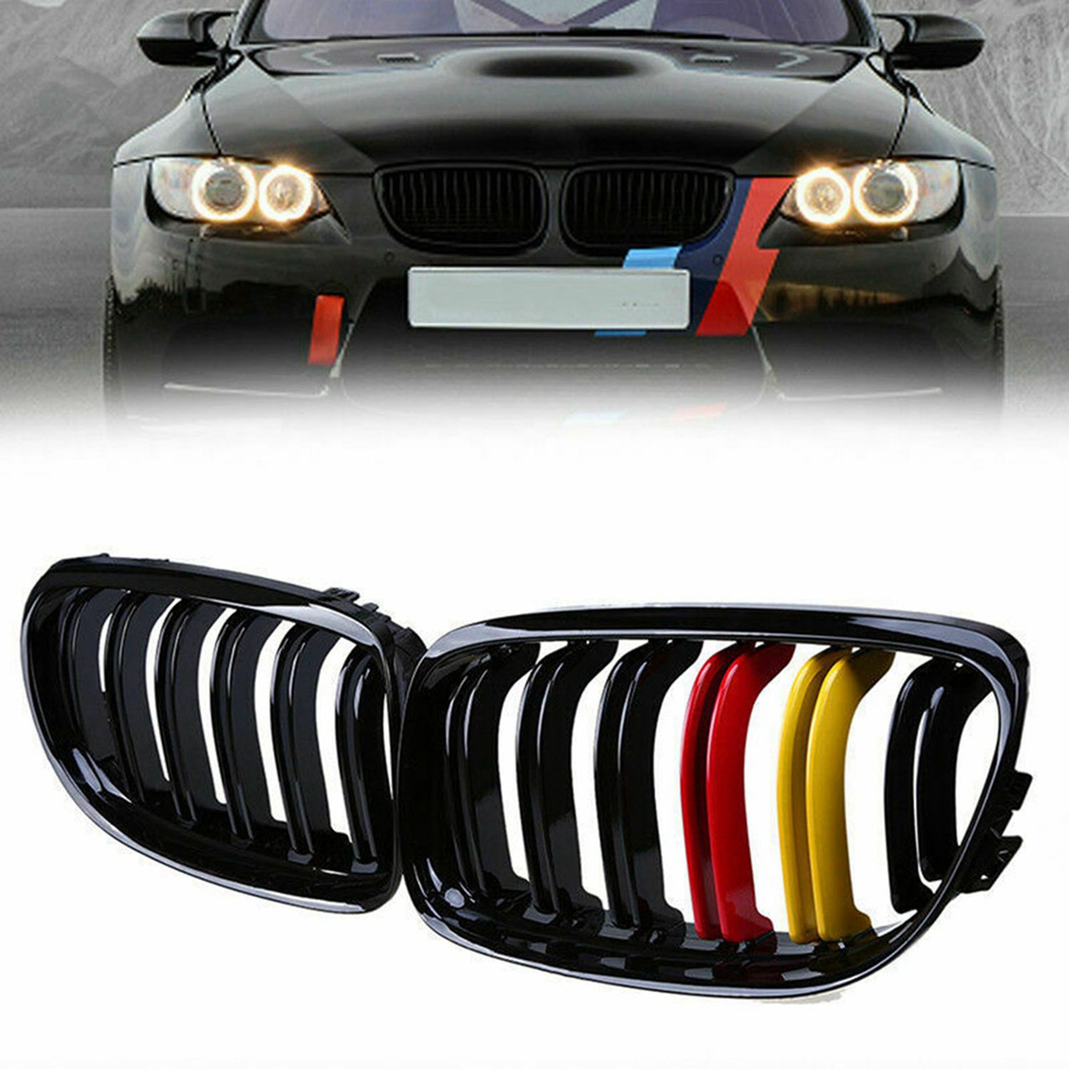 Front Kidney Grilles Grill For-BMW 3-Series E90 Sedan E91 2008-2011 ...