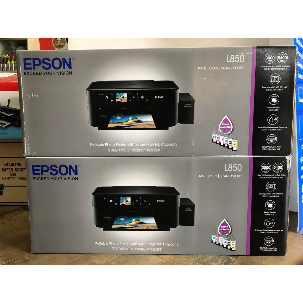 EPSON L850 Ink Tank Photo Printer Multifunction | Shopee Thailand