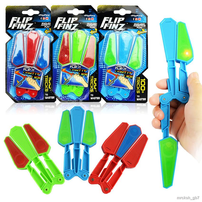 Children Flip Butterfly Knife Flipper Toys Master Light Up Finz Endless ...