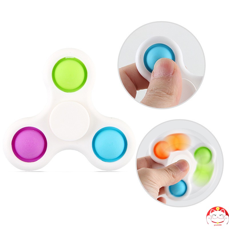 Simple Dimple Creative Fidget Toy Fingertip Spinner Pop Push Bubble ...