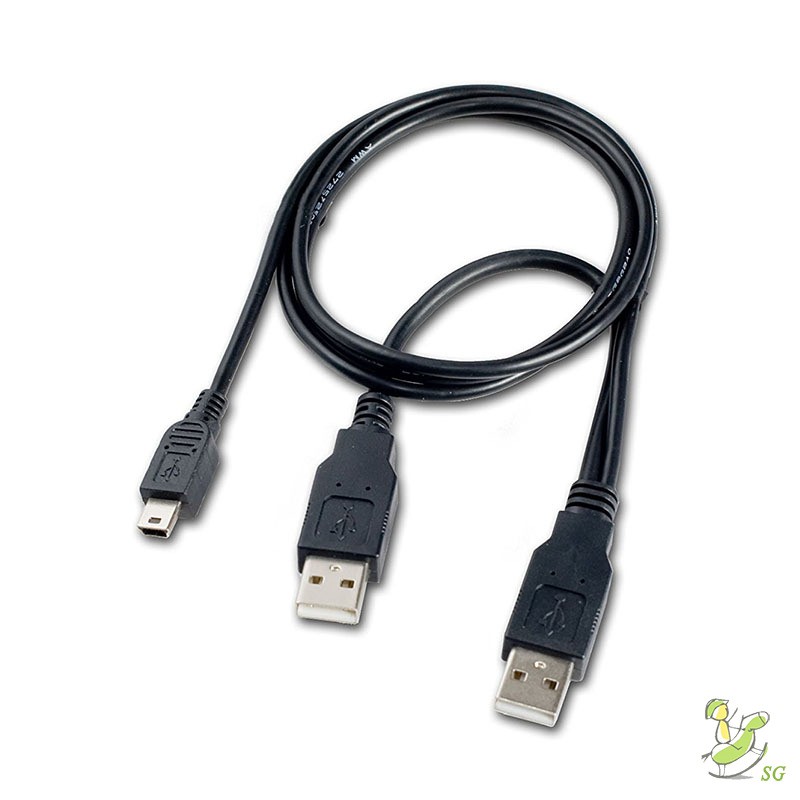 Sg Dual Usb 2 . 0 รูปแบบ A To Usb Mini 5 - Pin B 1 Y สายไฟ - sugarbaby ...