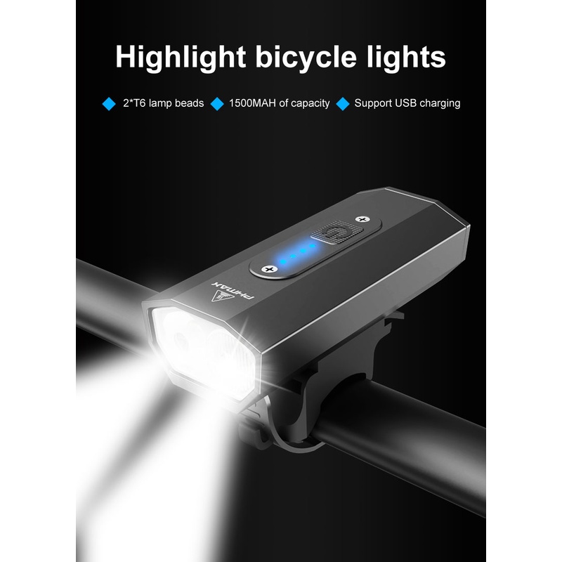 PHMAX - ไฟจักรยาน จอแสดงผลแบบชาร์จไฟสำหรับขี่กลางคืนที่คุ้มราคาสุดๆ กัน ...