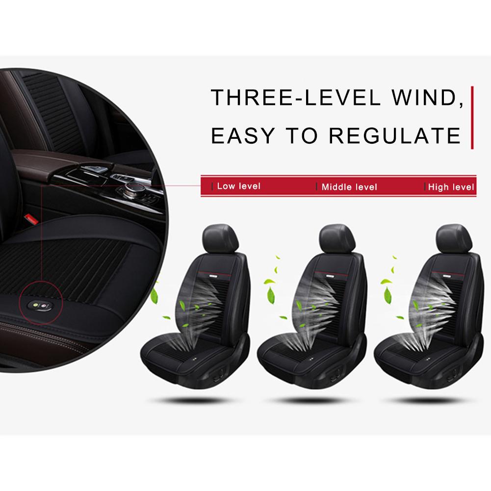 1PC Car Seat Ventilated Mat Summer 3 Fans Single Cold Pad Multi ...