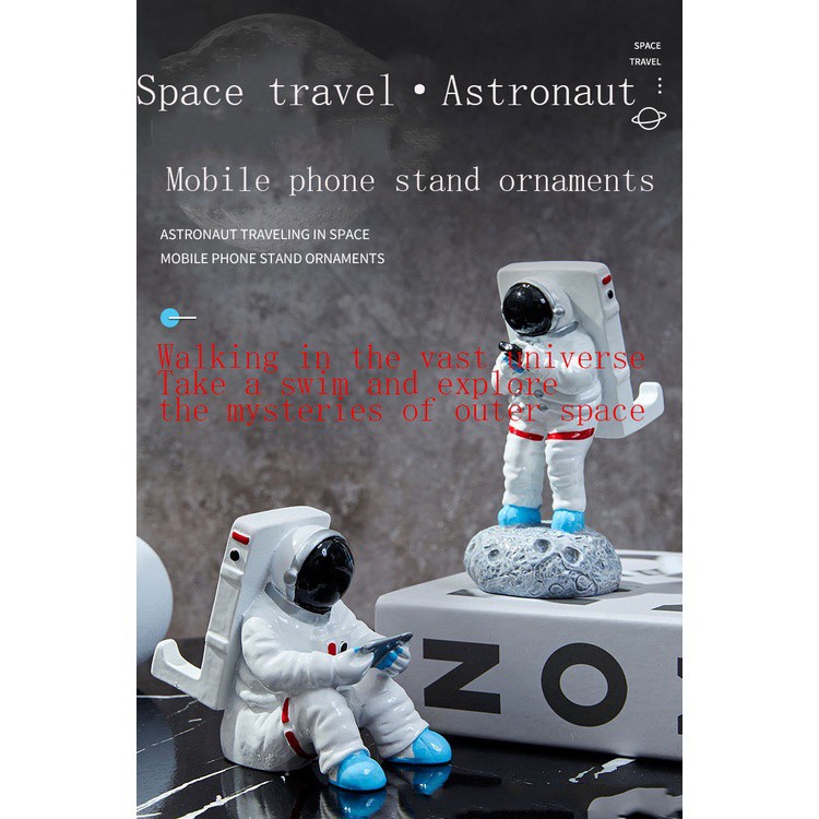 Spaceman Mobile Phone Holder Birthday Gift Resin Crafts Creative Gifts ...