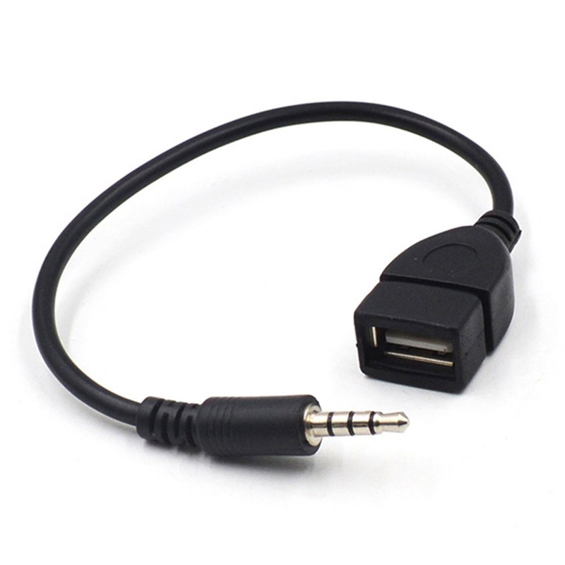 3.5 mm Male Audio AUX to USB Type A Female OTG อะแดปเตอร์แปลงสายเคเบิ้ล ...