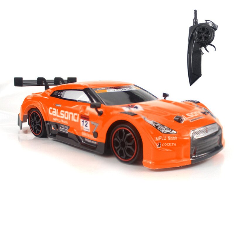1:16 4WD Drive Fast Drift Car Remote Control GTR Car 2.4G Radio Control ...