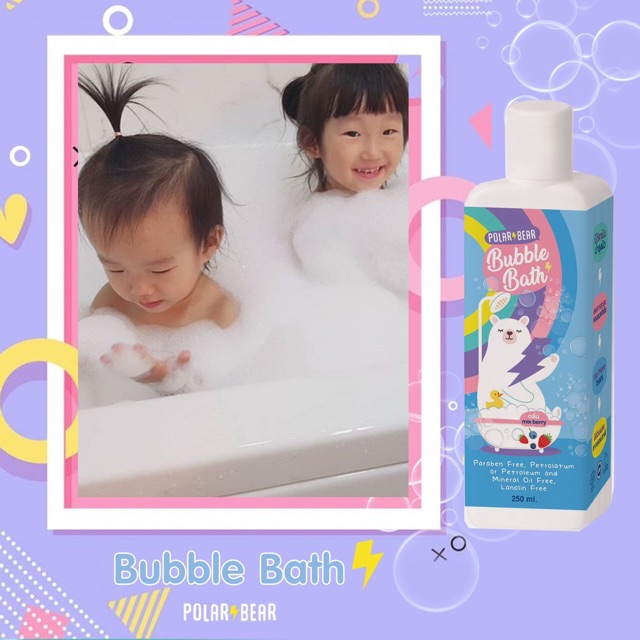 สบู่ทำฟอง ไม่แสบตา POLAR BEAR BUBBLE BATH บับเบิ้ลบาธ สบู่ทำฟองน้องหมีโพล่าร์ - ojkids - ThaiPick