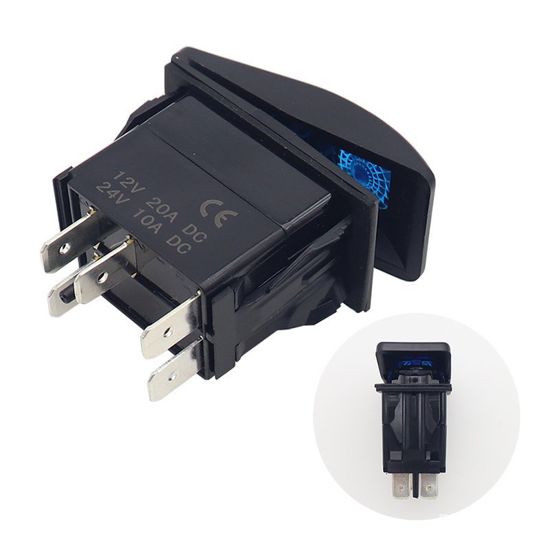 1PCS 12V24V Car Boat Caravan Rocker Switches Waterproof 5 Pin Rocker ...