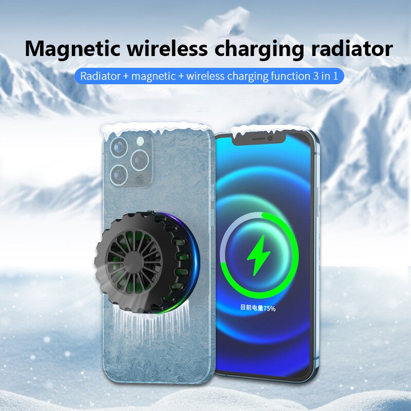 ☁Mobile Phone USB Game Cooler System Semiconductor Cooling Fan Gamepad ...