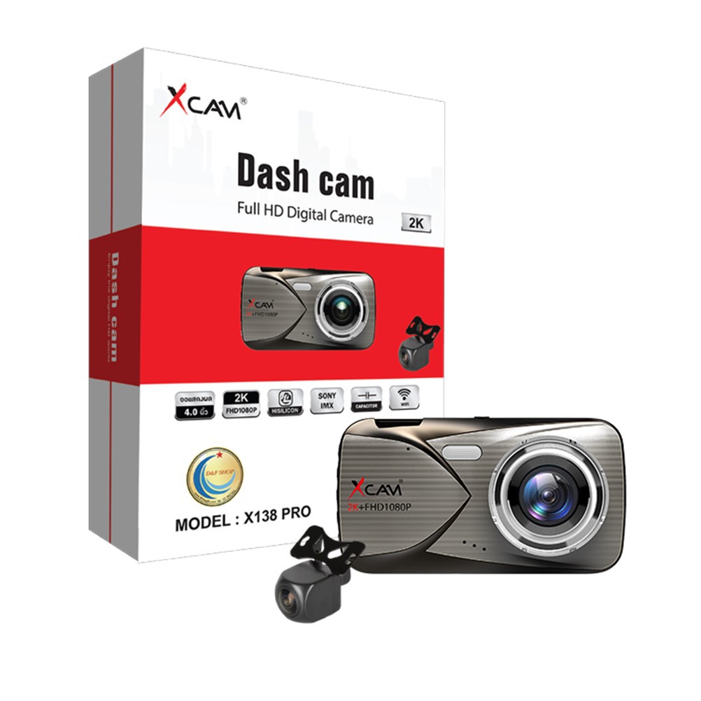 XCAM X138PRO กล้องติดรถยนต์ Dual Camera 2K/1080P Wifi SONY IMX 335 ...