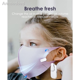 ¤Mask Air Fan Rechargeable Face Mask Fan Clip-On Air Filter & Small Air ...