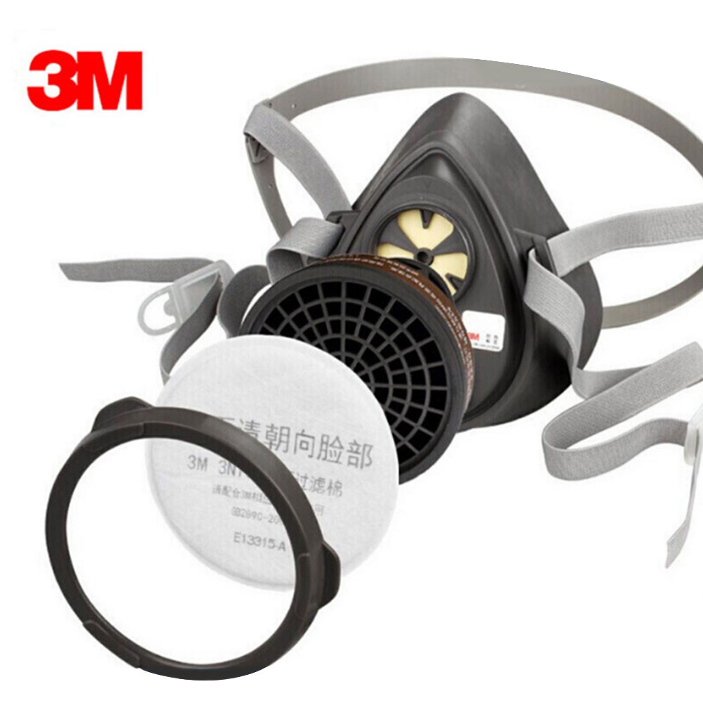 3M 3200 face Masks Half Mask Respirator Organic Face Protection Dust ...