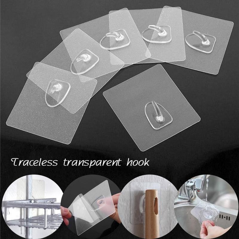 12pcs Adhesive Hooks, magic hook, Heavy Duty sticky Wall Hooks Sticky ...