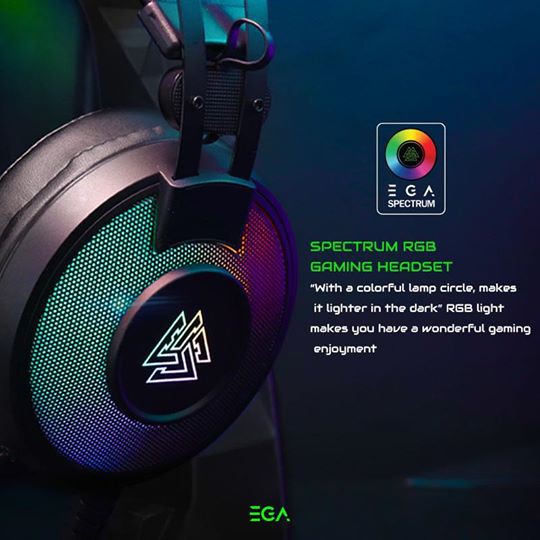 EGA TYPE H4 หูฟังเกมส์มิ่ง USB 7.1 Surround Sound RGB GAMING HEADSET ...