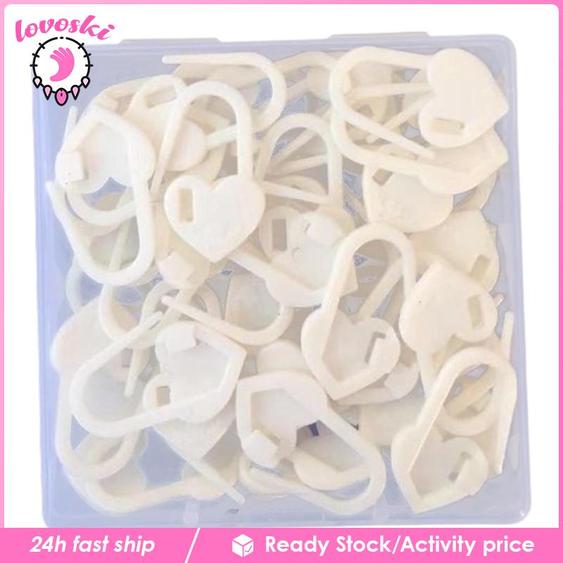50PCSSet Knitting Crochet Locking Stitch Needle Clip Markers Tool ...