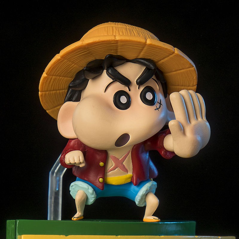 Crayon Shin-chan GK Nohara House Shinnosuke cos Luffy hand-made model ...