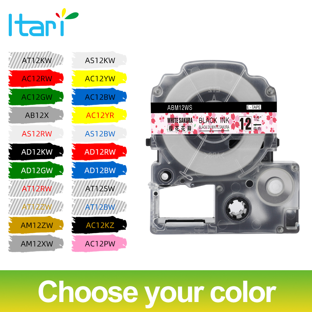 [สต็อกประเทศไทย] 1PC SS12KW LC-4WBN label tape Compatible for Epson ...