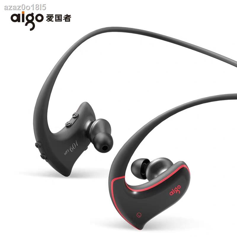 ♣ Aigo / MP3-601 ชุดหูฟังบลูทู ธ สำหรับกีฬาหูฟังการ์ดไร้สาย MP3 แบบ all ...