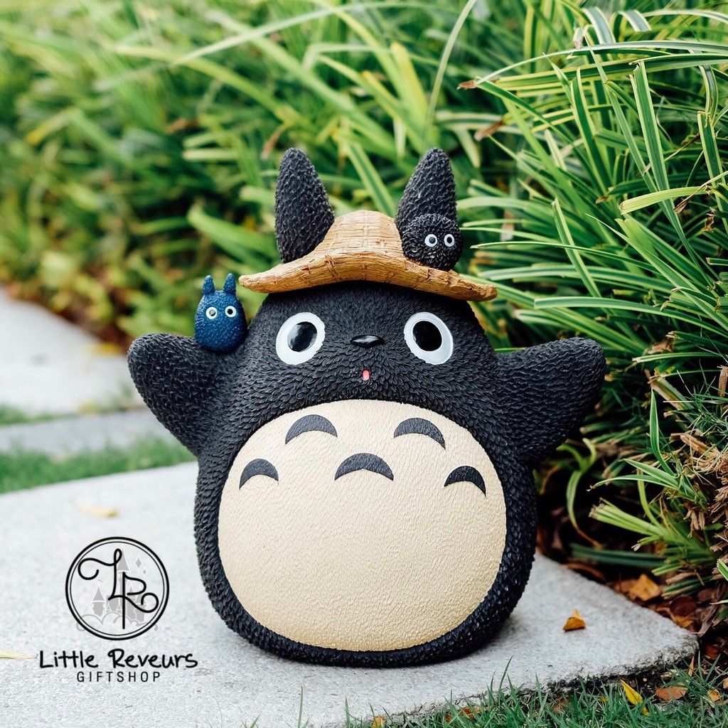 TOTORO Finger Puppet PVC โตโตโร่ สีเทา จาก My Neighbor Totoro ตุ๊กตา ...