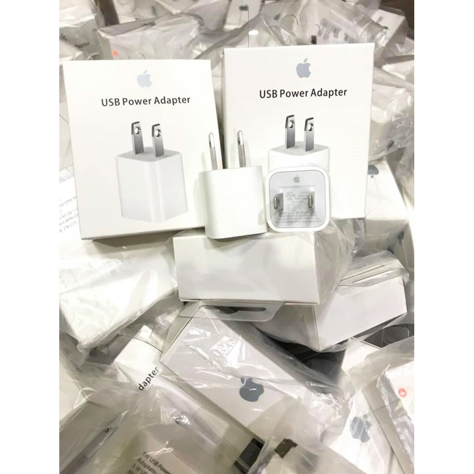 แท้ 100 % Apple หัวชาร์จไอโฟนแท้ USB ADAPTER POWER 5W IPHONE 5,5S-IX ...