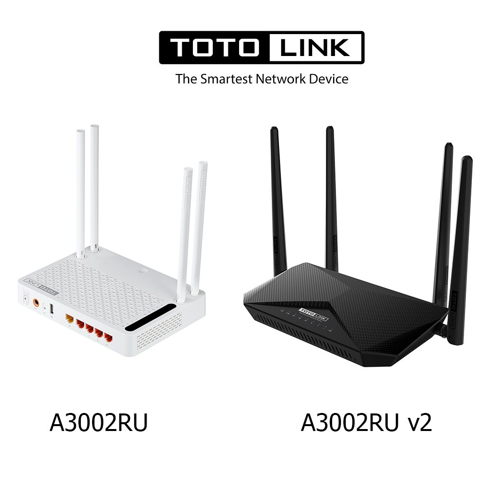 ☂TotoLink A3002RU, AC1200 Wireless Dual Band Gigabit Router | Shopee ...