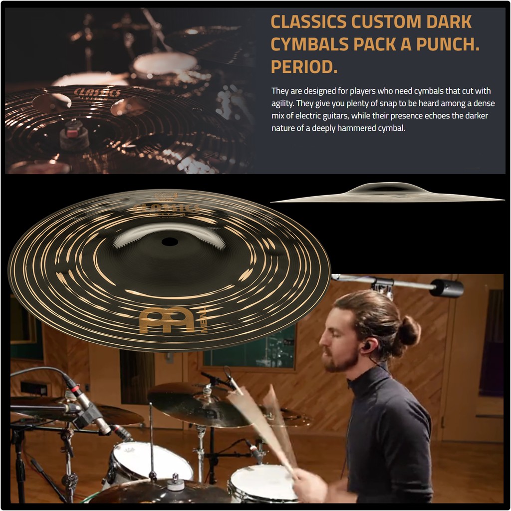 ฉาบ MEINL CLASSIC CUSTOM DARK SERIES รุ่น CC10DAS 10 Dark Splash (Made ...