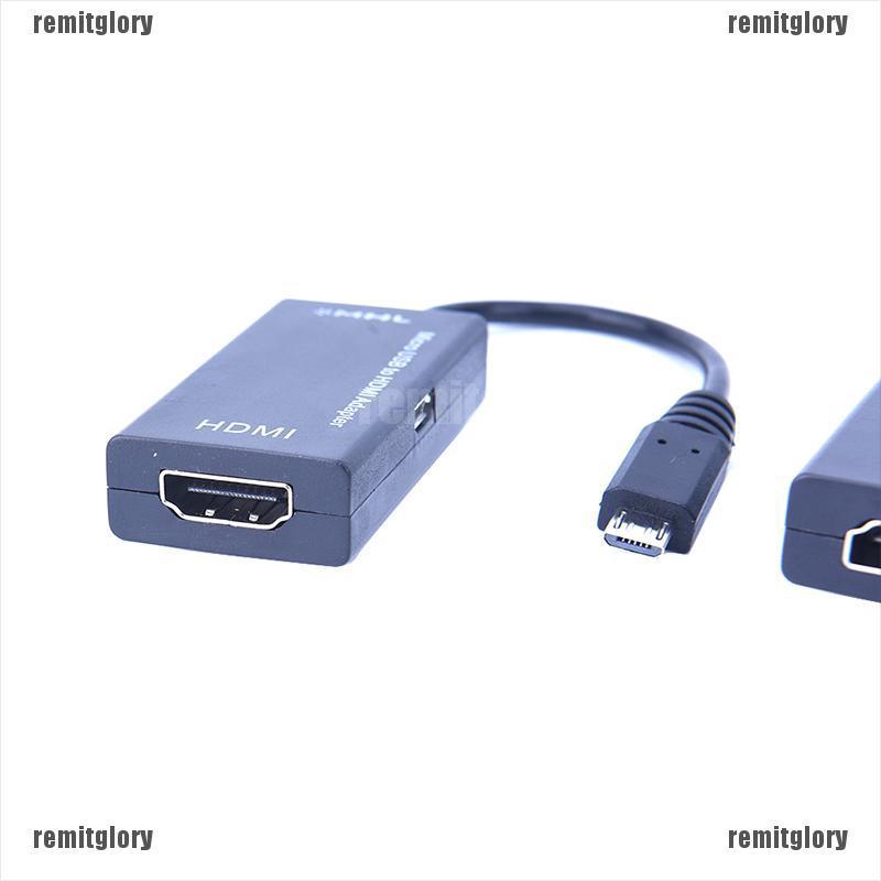 [ Rem ] อะแดปเตอร์ Universal Micro USB to HDMI Cable 1080 P HD TV ...