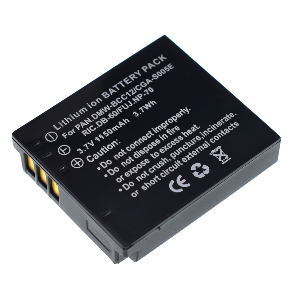 แบตเตอรี่กล้อง4Pcs CGAS005 DMWBCC12 Battery for RICOH G800 G800SE GR ...