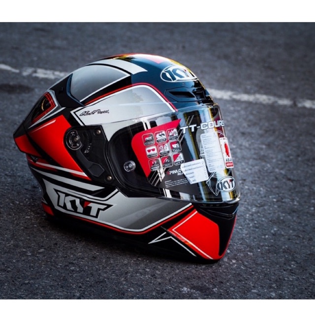 KYT TT COURSE TOURIST RED FLUO - modybigbike - ThaiPick