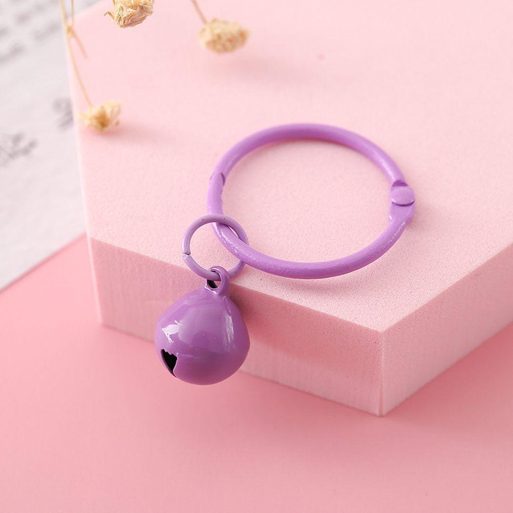 BRUCE Creative Color Small Bell Key Ring Multi Colors Jewelry ...