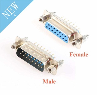 ♘ชุดหัวประกอบ 1Sets Parallel Serial Port DB15 15Pin 15 Way D Sub Female ...