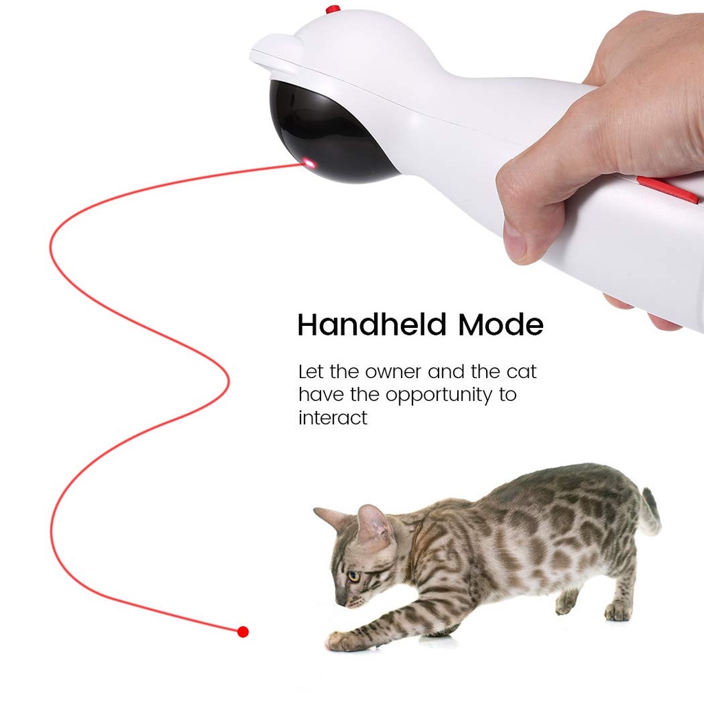 Automatic Cat Toys Pet Laser Machine Interactive Smart Teaser Moving ...