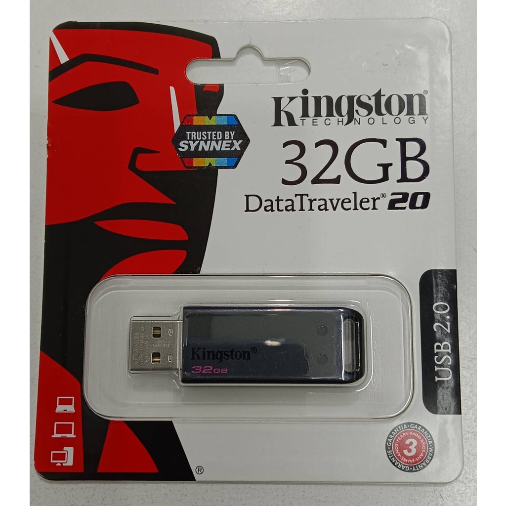 Kingston 32GB DataTraveler DT20 USB 2.0 Flash Drive - ink_save - ThaiPick