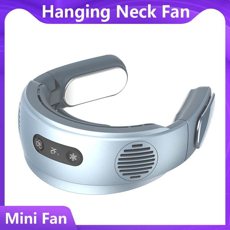 Portable Hanging Neck Fan Mini Electric Wireless Fan USB Rechargeable ...