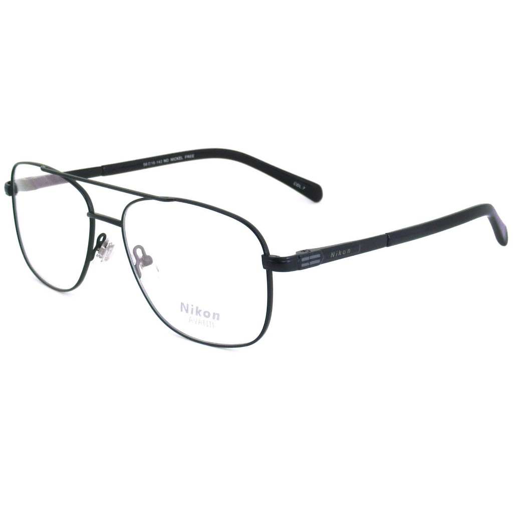 Nikon แว่นตารุ่น 1345 C-7 สีดำ กรอบเต็ม ขาสปริง วัสดุ นิกเกิลฟรี ...