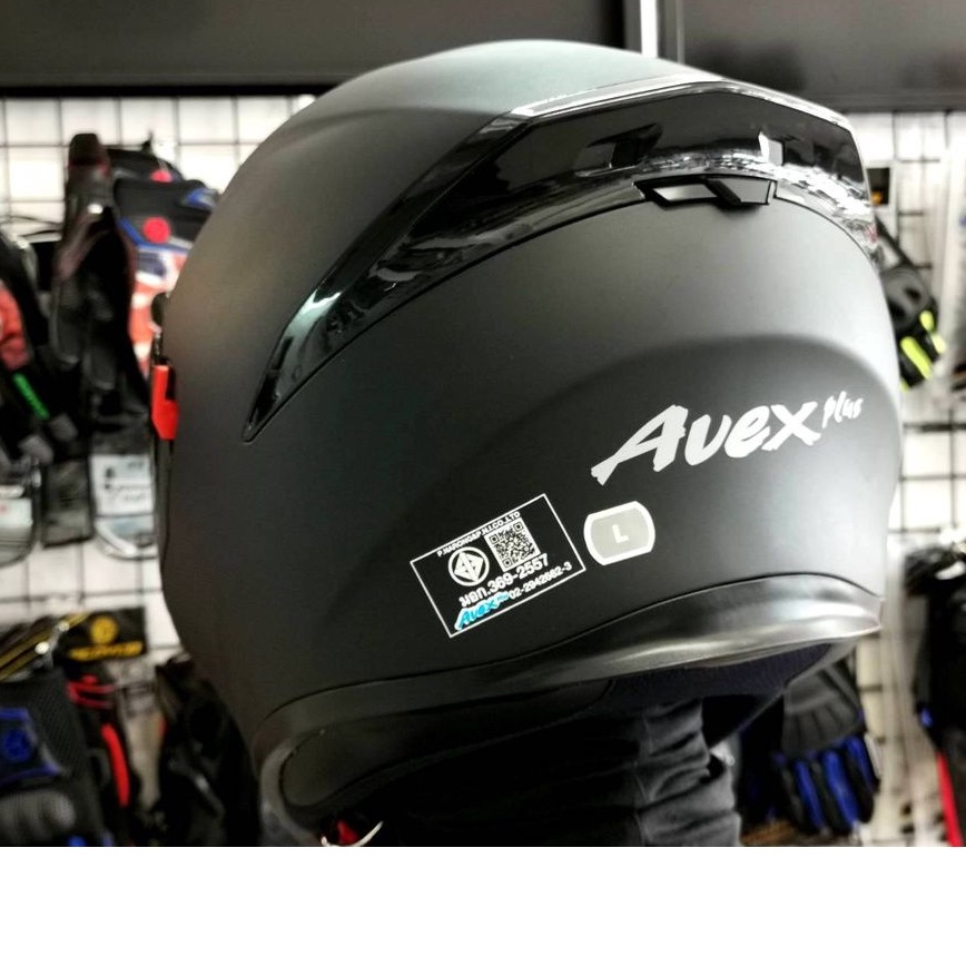 หมวกกันน็อค Avex Plus K9 Black Mat ดำด้าน ชิลด์ที่ติดมากับหมวกจะเป็นสีใส - premiermotoandauto ...