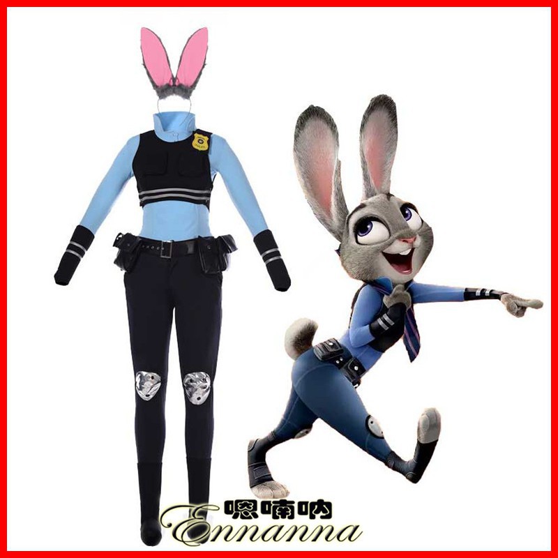 COD Crazy Animal City Rabbit Judy ชุดเครื่องแต่งกายคอสเพลย์กระต่าย ...
