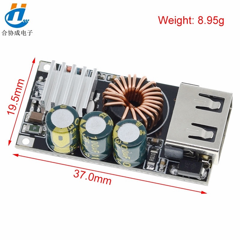 Qc3.0 โมดูลชาร์จโทรศัพท์มือถือฉุกเฉิน 5-32V 24W สําหรับ Apple Huawei MTK Samsung DIY ...